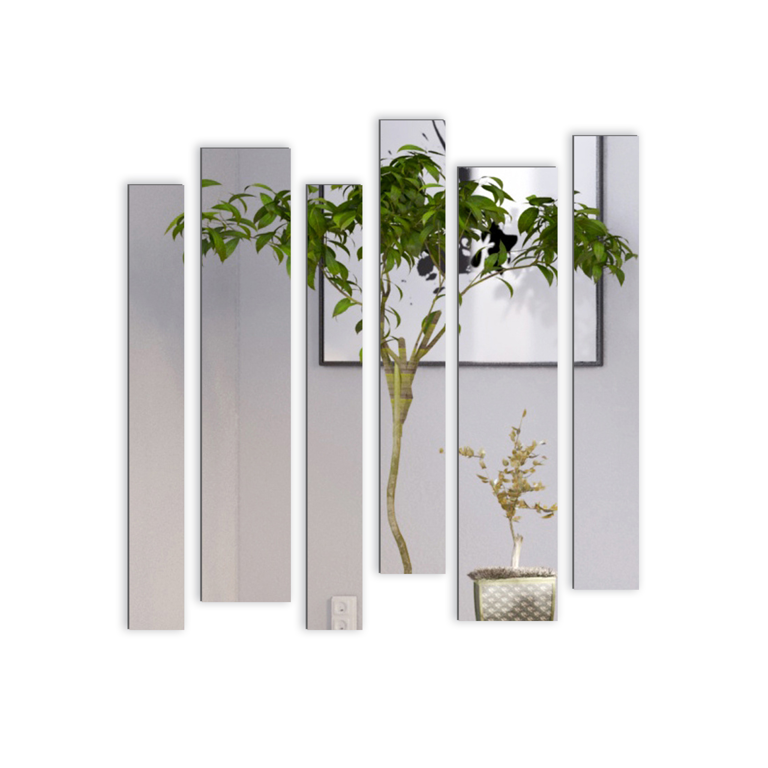 Lustro akrylowe 70x70 cm STRIPS (8350686984036) • Cena, Opinie • Lustra ...