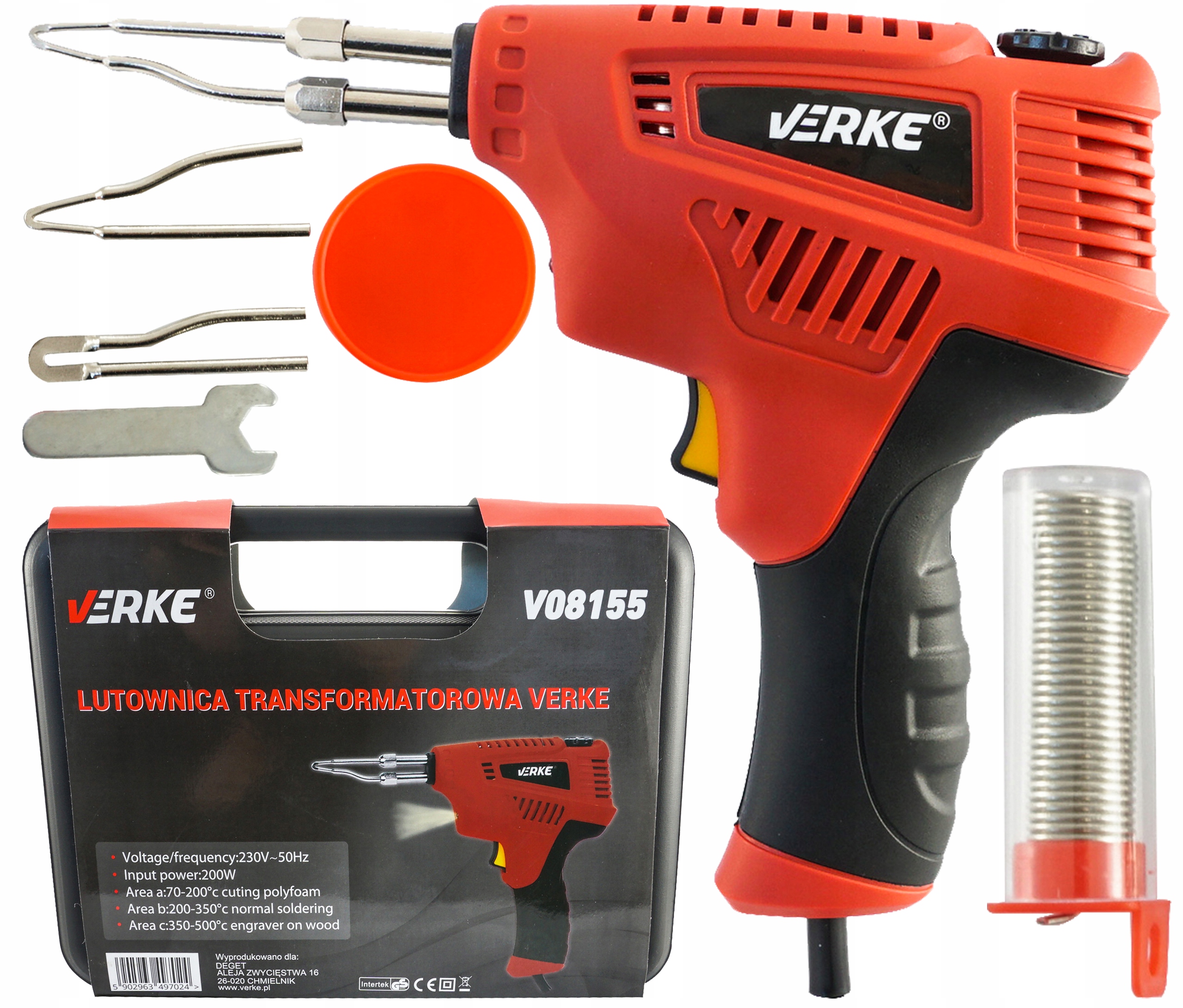 Transformátorová spájkovačka Verke 200 W V08155 spájkovačka za 28,08 ...