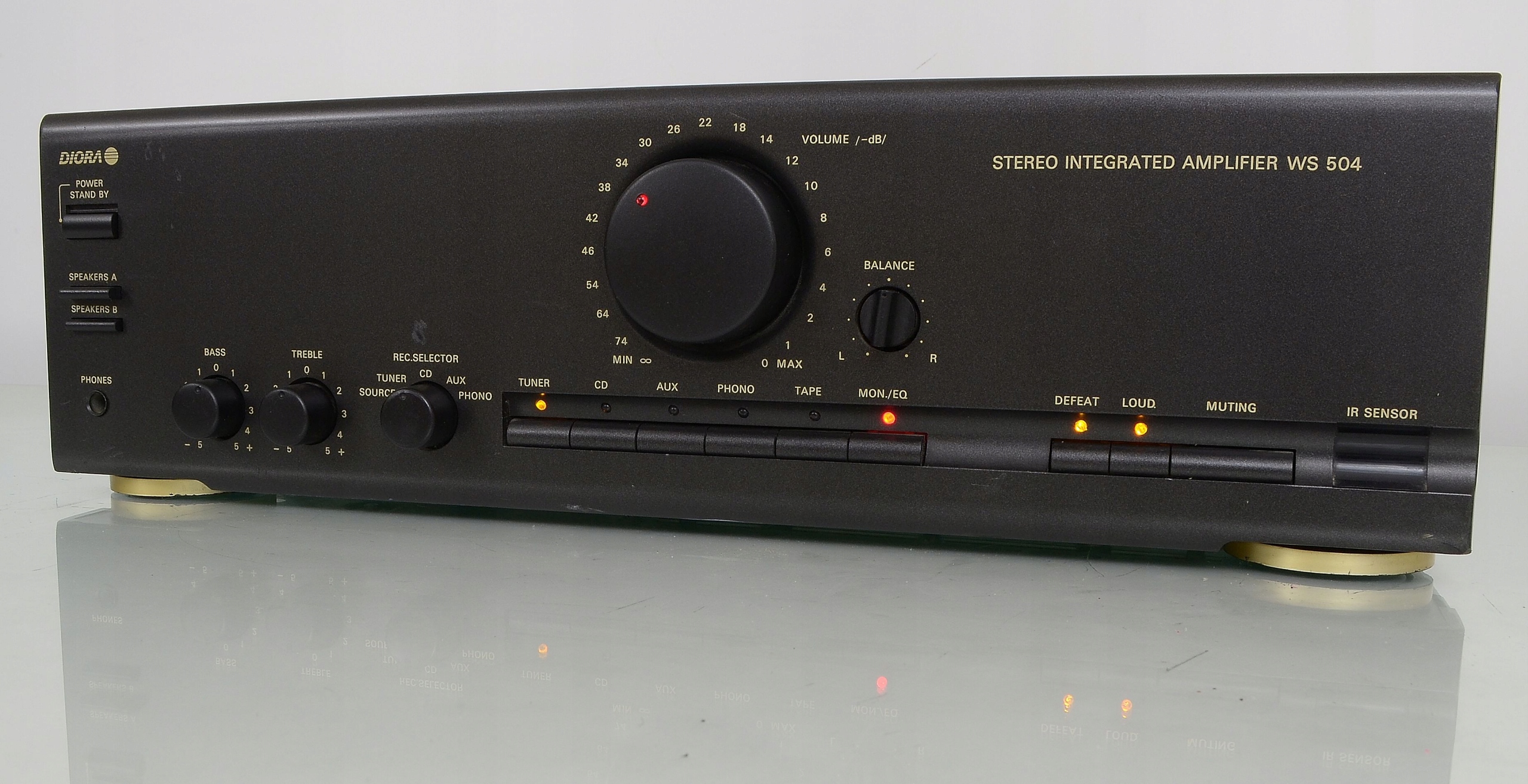 DIORA WS-504 MOCNY WZMACNIACZ STEREO - 7614579422 - oficjalne archiwum allegro