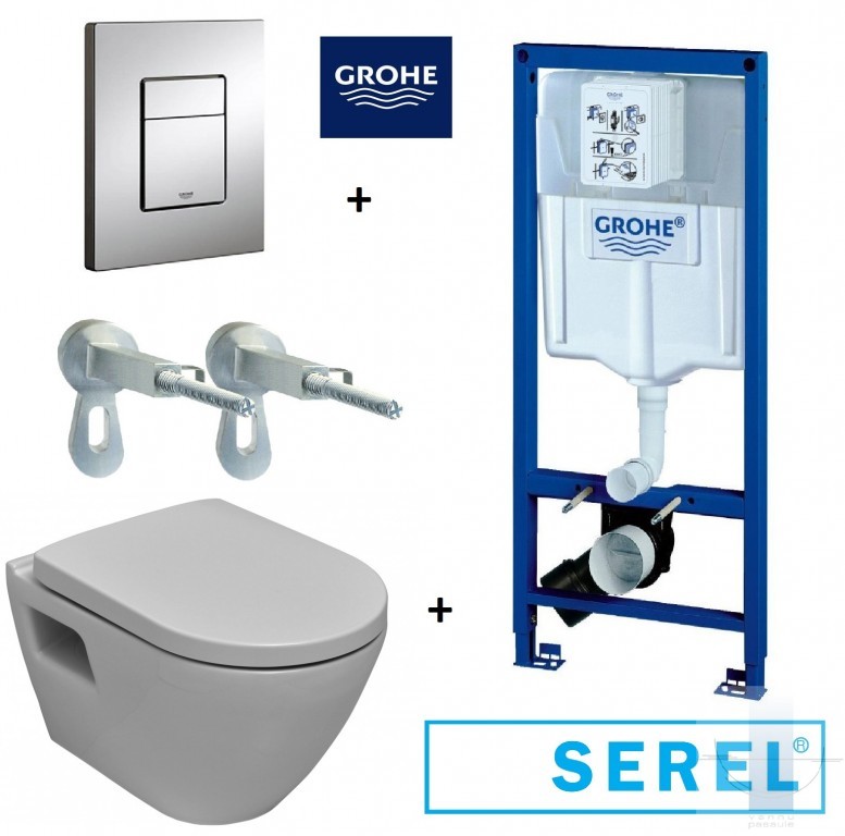 Zestaw podtynkowy GROHE SEREL WC stelaż 4 w 1 - 7259111066 - oficjalne ...