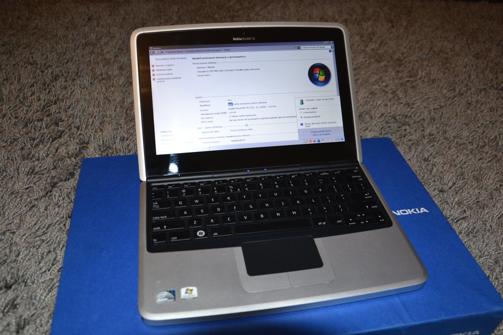 Notebook NOKIA Booklet 3G modem hdmi 1gb ram Intel - 7049639236 ...