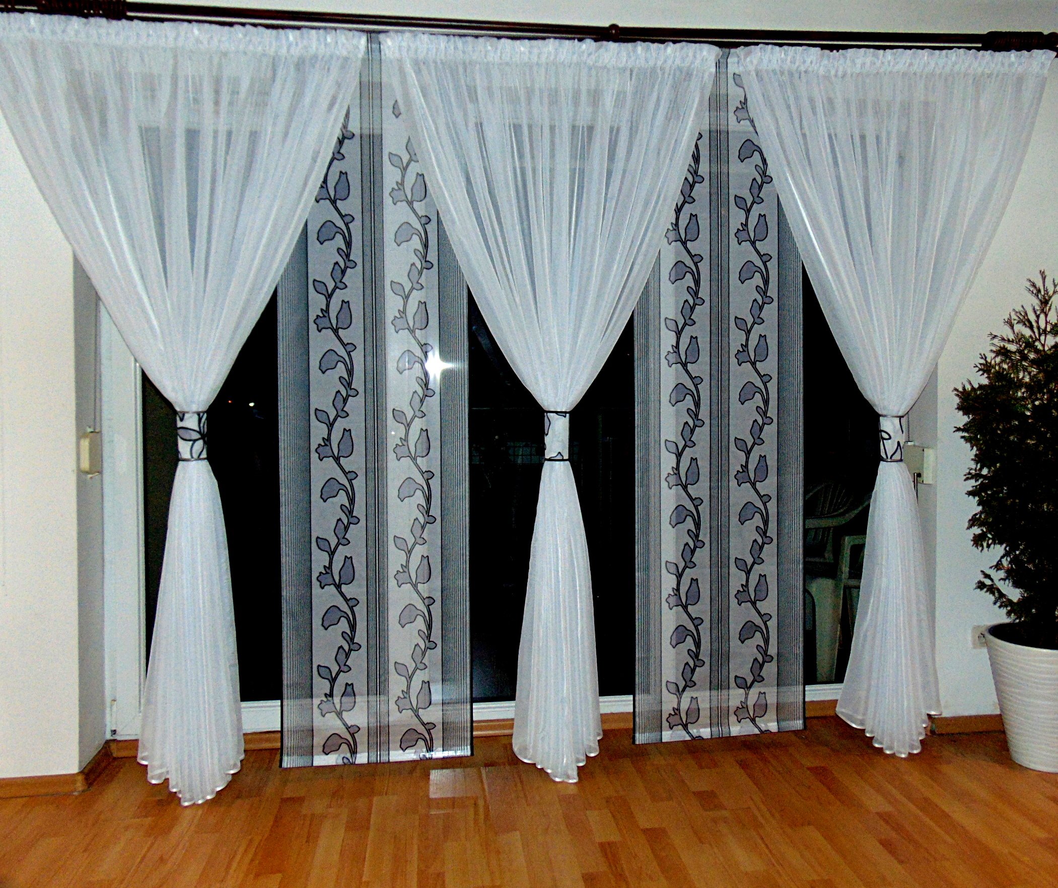 FIRANA panele KOMPLETY czarno-biało-szary NOWOŚĆ - 7036487790 - oficjalne archiwum allegro