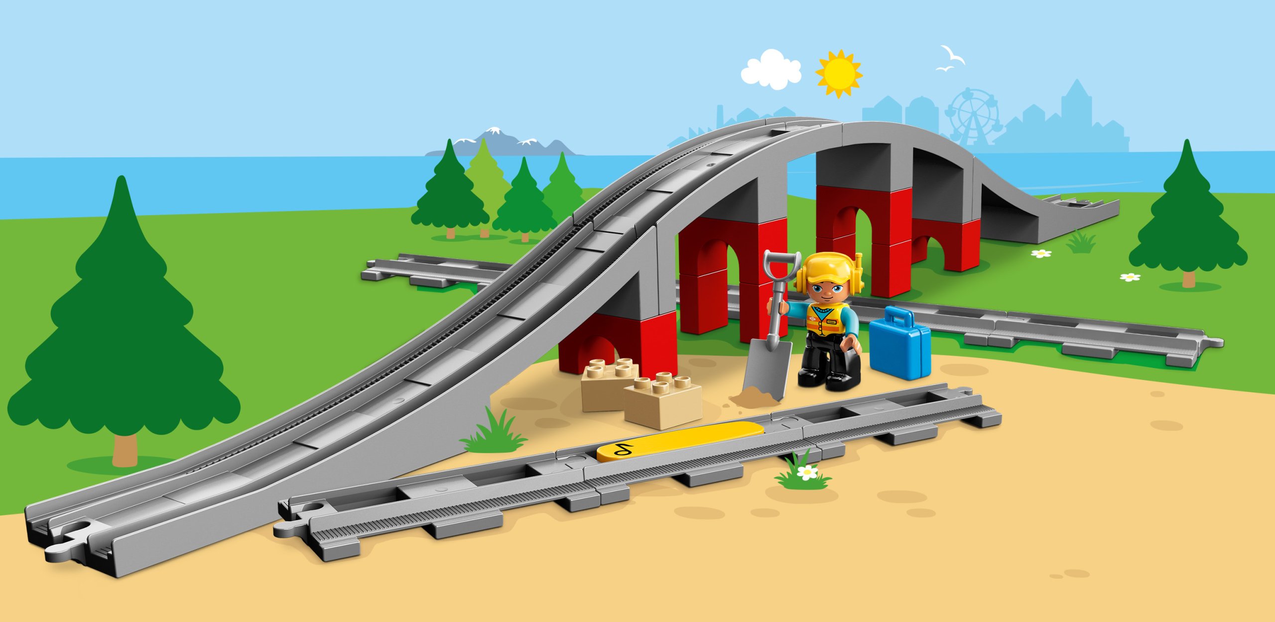 LEGO DUPLO 10872 TORY KOLEJOWE I WIADUKT do 10874 - 7383723107 ...