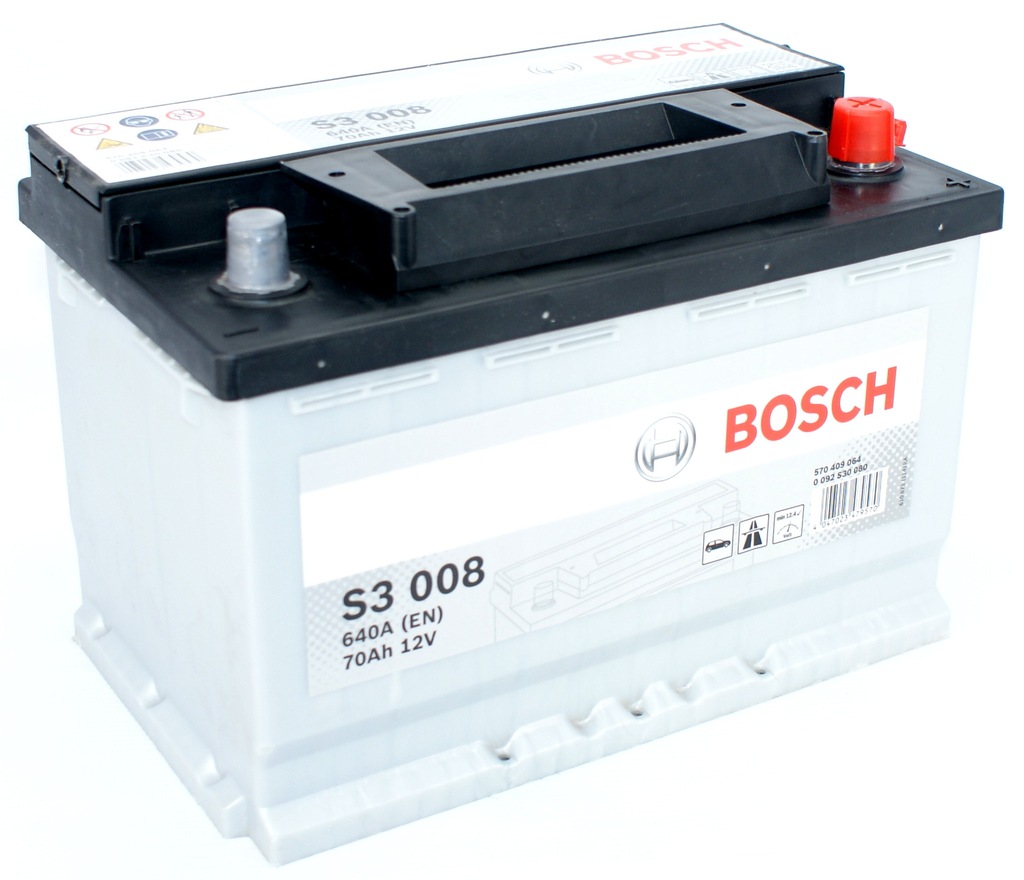 AKUMULATOR BOSCH SILVER S3008 70AH 640A S3 008 - 7153798791 - oficjalne archiwum Allegro