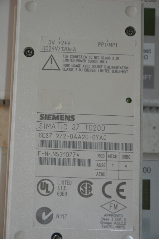 SIEMENS TD200 SIMATIC TD 200 6ES7 272-0AA20 - 7195603215 - oficjalne ...