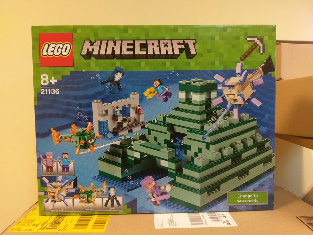 Lego Minecraft 21136 The Ocean Monument Nowy - 7099121048 - oficjalne ...