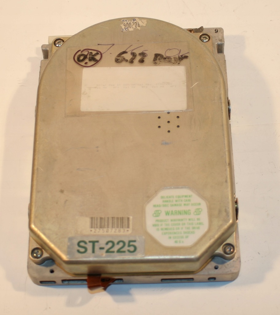 RETRO DYSK TWARDY BIG MFM SEAGATE ST-225 DOS 6.22 - 7642628382 ...