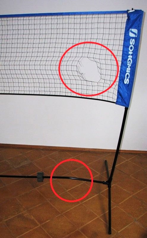 Songmics SIATKA DO BADMINTONA Składana 3m - 7230949768 - oficjalne ...