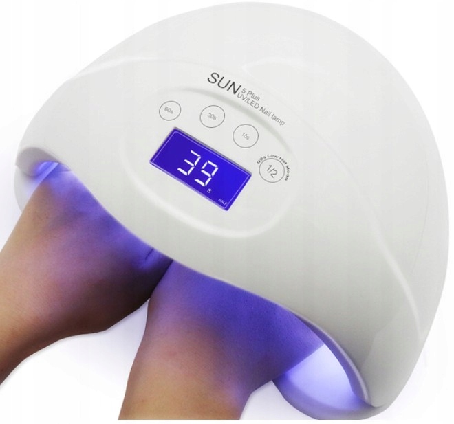 SUN5 PLUS Lampa LED UV 48W Sensor Timer 28 diod - 7423737559 ...