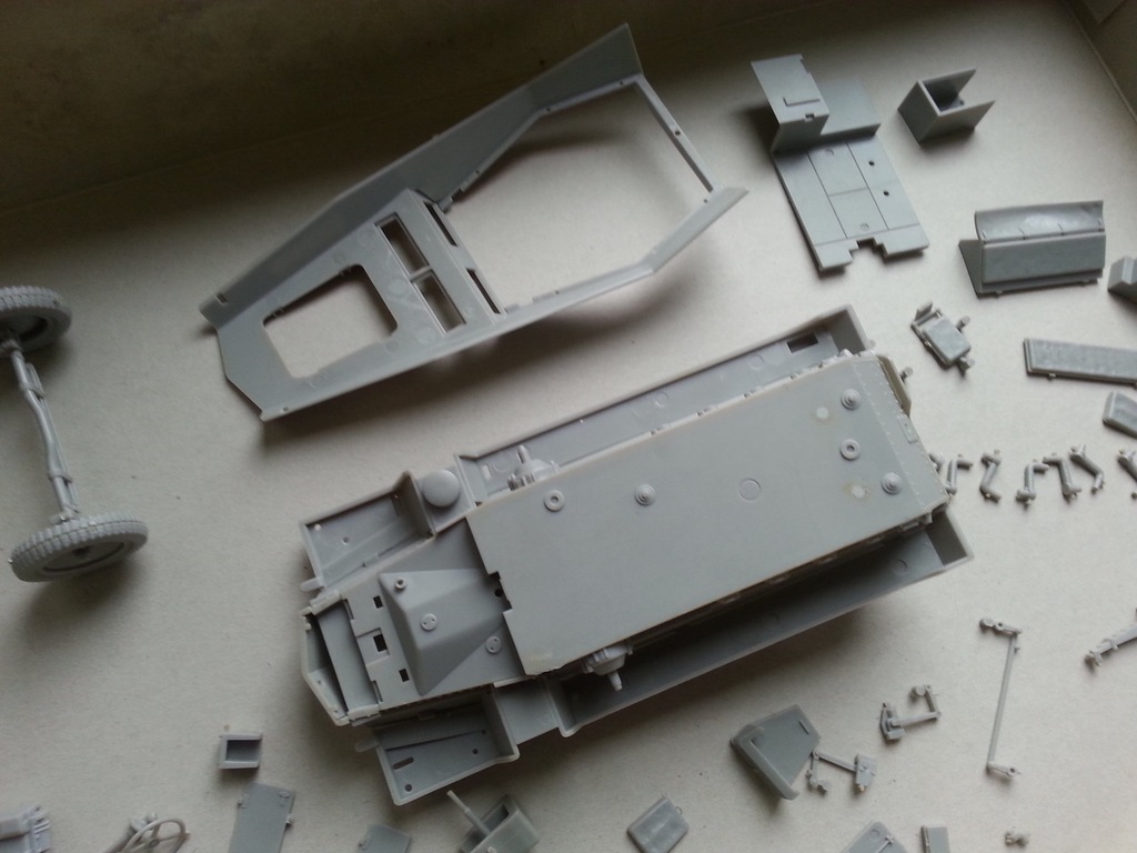 Dragon - 6117 Sd.Kfz 250/1 le Spw Alte - zaczęty - 7236860625 ...