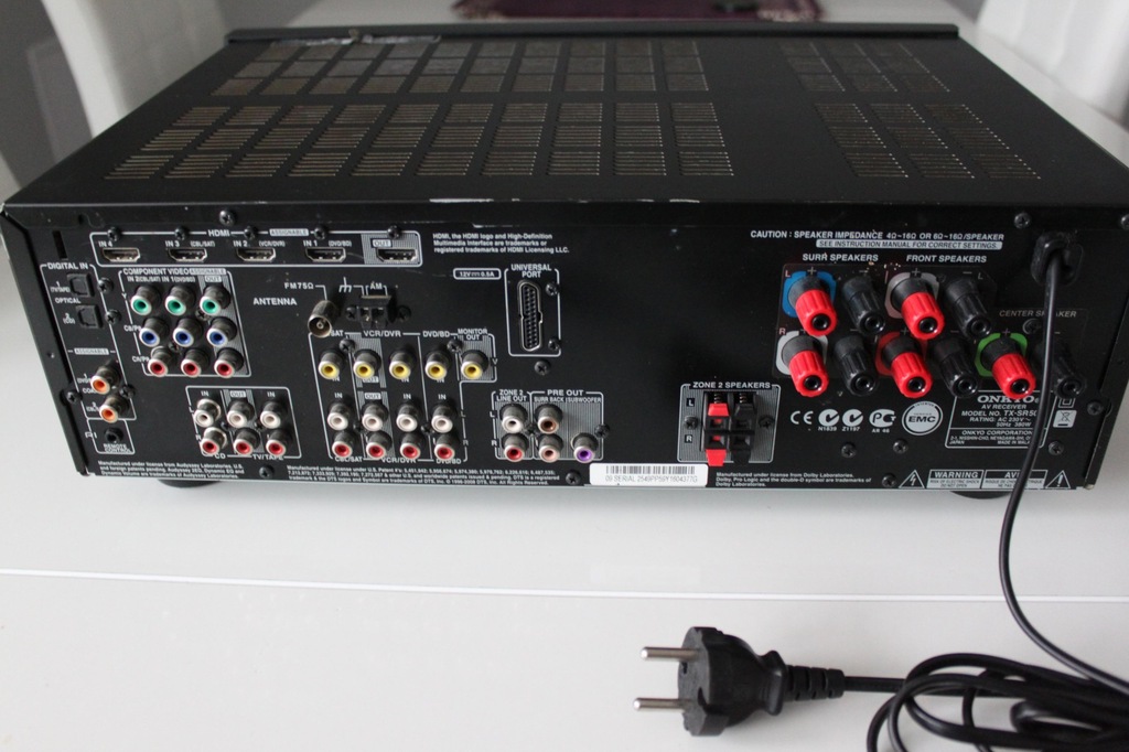 Amplituner Onkyo TX-SR507 5.1 HDMI PILOT BLUETOOTH - 7156070722 - oficjalne archiwum Allegro