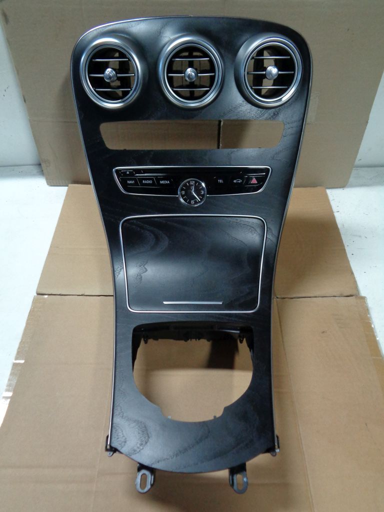 MERCEDES W205 PANEL KONSOLA RAMKA RADIA DREWNO - 7119777944 - oficjalne ...