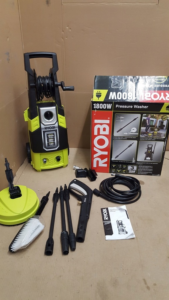 Myjka ciśnieniowa RYOBI Full Control+home kit+Car - 7486630087 ...