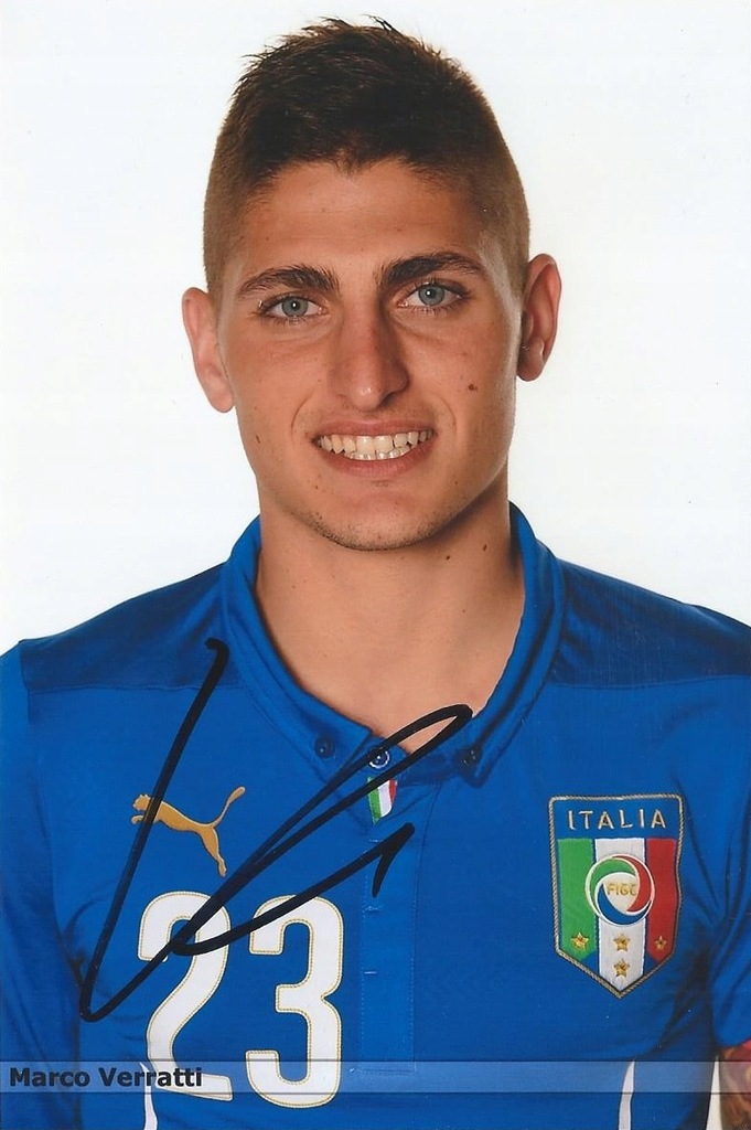 Marco VERATTI oryginalny autograf! PSG - 7741499407 - oficjalne ...