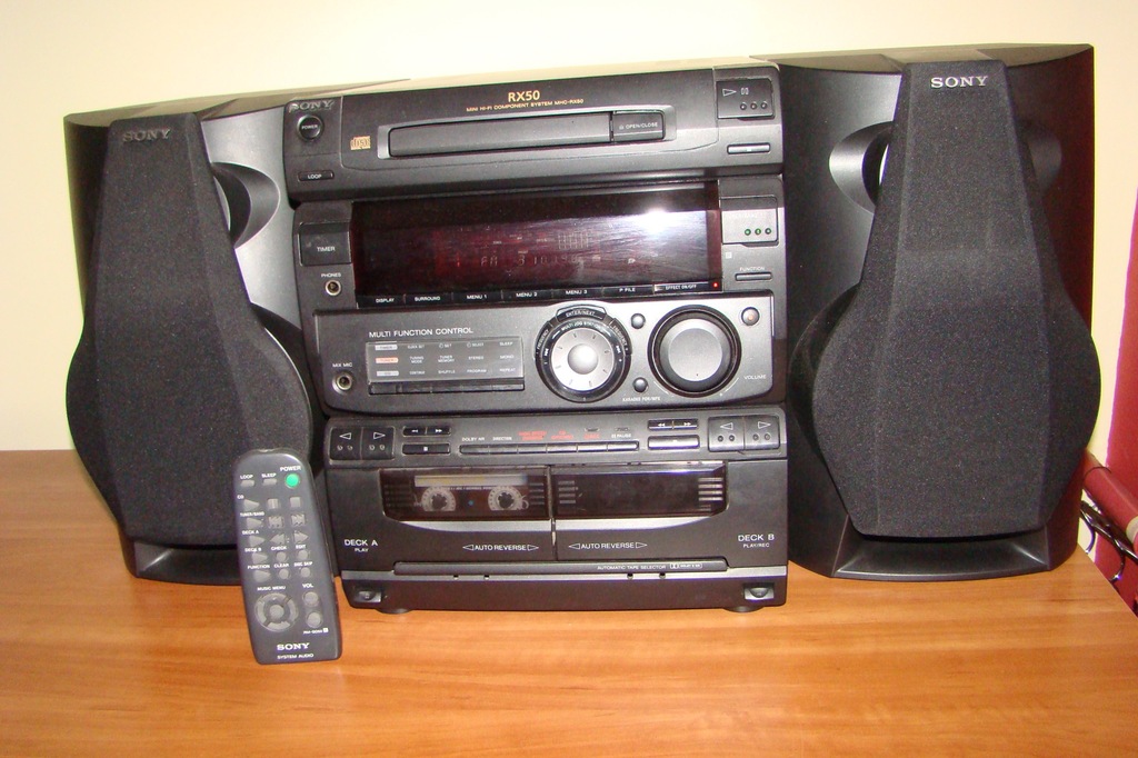 Wieża SONY RX 50 + KOLUMNY +PILOT - 7269501733 - oficjalne archiwum Allegro