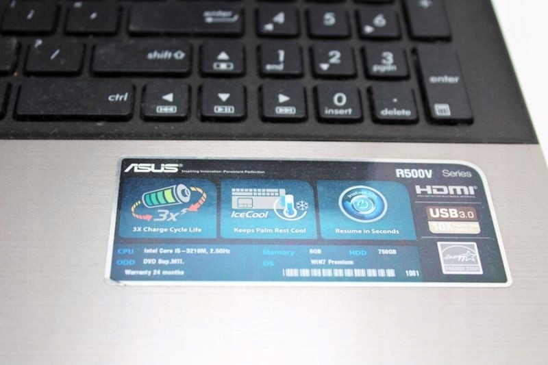 LAPTOP ASUS R500V - 7426629107 - oficjalne archiwum Allegro