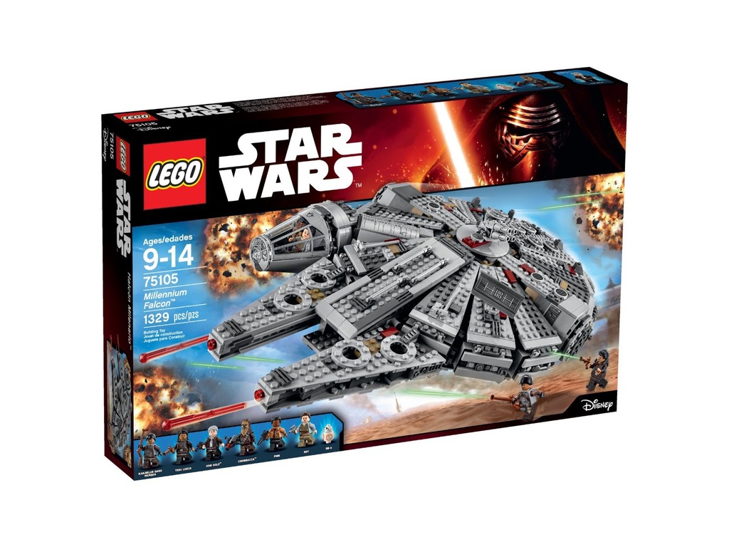 LEGO STAR WARS 75105 SOKÓŁ MILLENIUM FALCON W-WA - 7250225315 ...