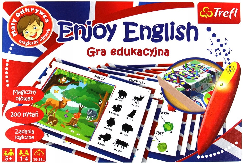 ENJOY ENGLISH Wielka gra planszowa JĘZYK ANGIELSKI - 7571855376 ...