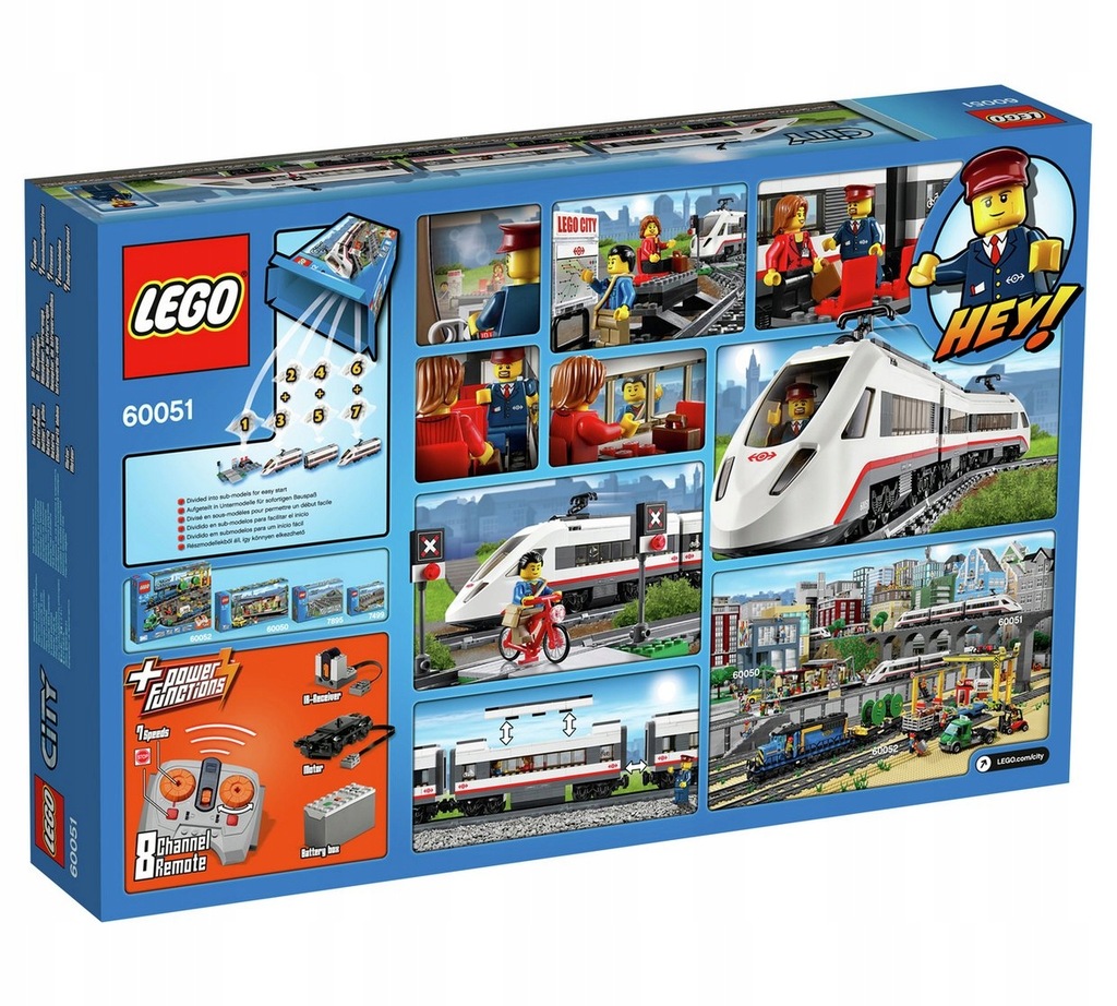 LEGO CITY 60051 Superszybki Pociąg Pasażerski - 7699119492 - oficjalne ...