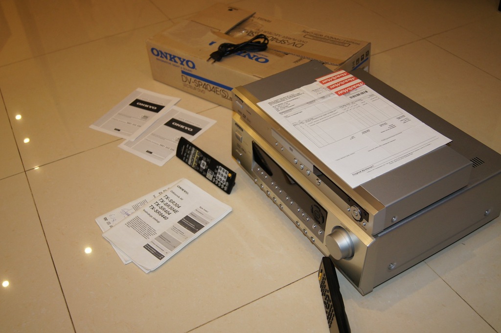 Zestaw Onkyo Amplituner TX-SR304E + DVD DV-SP404E - 7290554628 - oficjalne archiwum Allegro