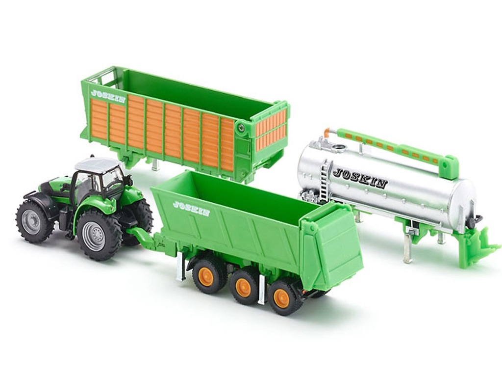 SIKU 1848 TRAKTOR Z NACZEPĄ PRZYCZEPĄ CYSTERNĄ - 7181207809 - oficjalne ...