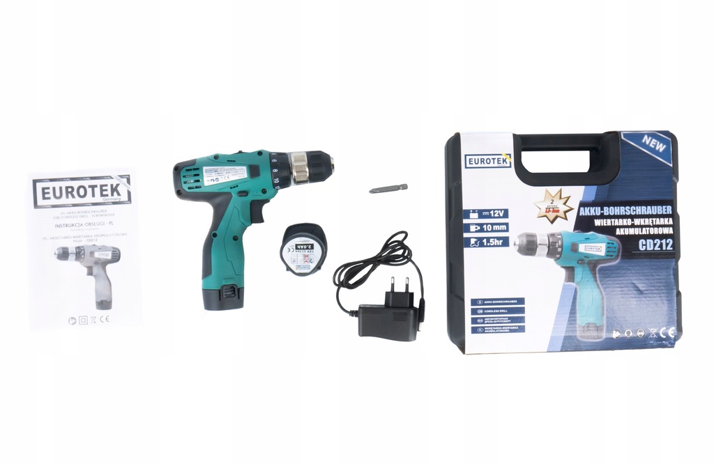 WIERTARKO WKRĘTARKA AKUMULATOROWA 12V 2BATERIE MOC - 7559590954 - oficjalne archiwum Allegro