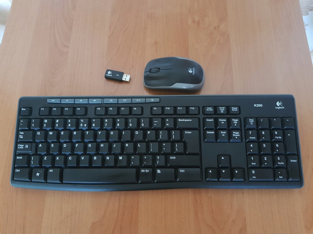 Logitech MK260 Wireless Desktop MYSZ + KLAWIATURA! - 7528469063 ...
