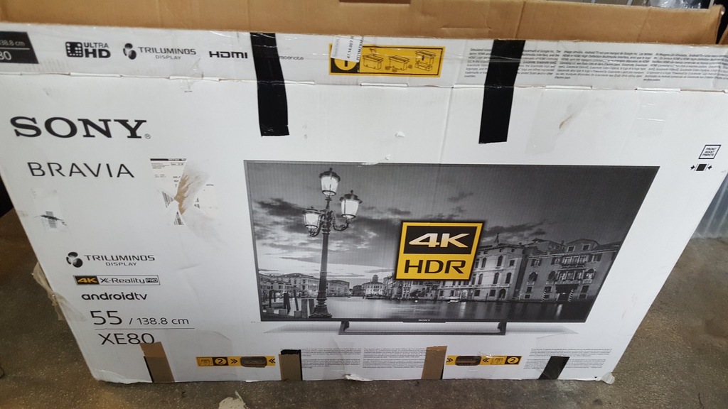 TELEWIZOR SONY KD-55XE8096 4K UHD HDR ANDROID TV - 7309585150 - oficjalne archiwum Allegro