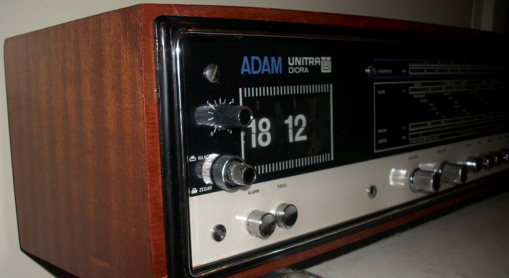 Radio Unitra Adam zegar klapkowy kartkowy. PRL - 7204032145 - oficjalne ...