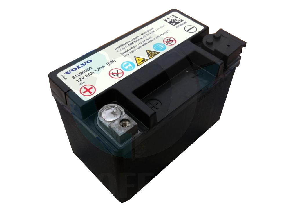 VOLVO AKUMULATOR AGM 8Ah 120A START-STOP - OFFO OE - 6850436796 ...
