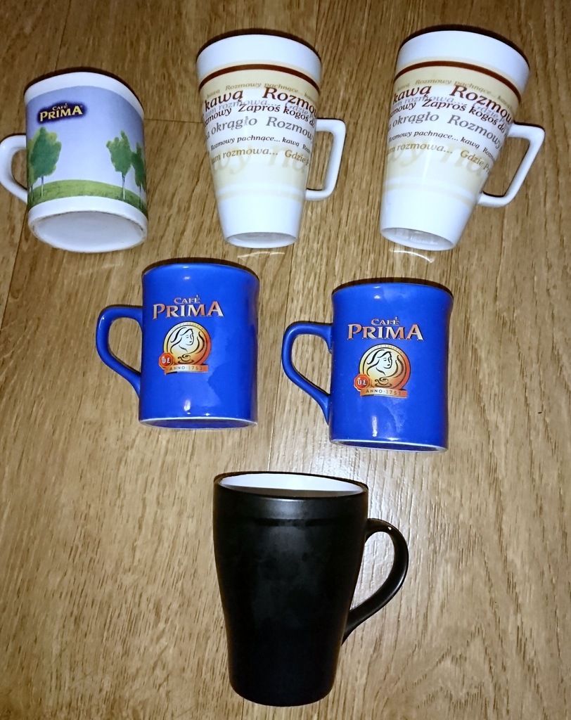 KUBEK KUBKI KAWA PRIMA KOMPLET 6szt. NOWE - 7206265295 - oficjalne ...