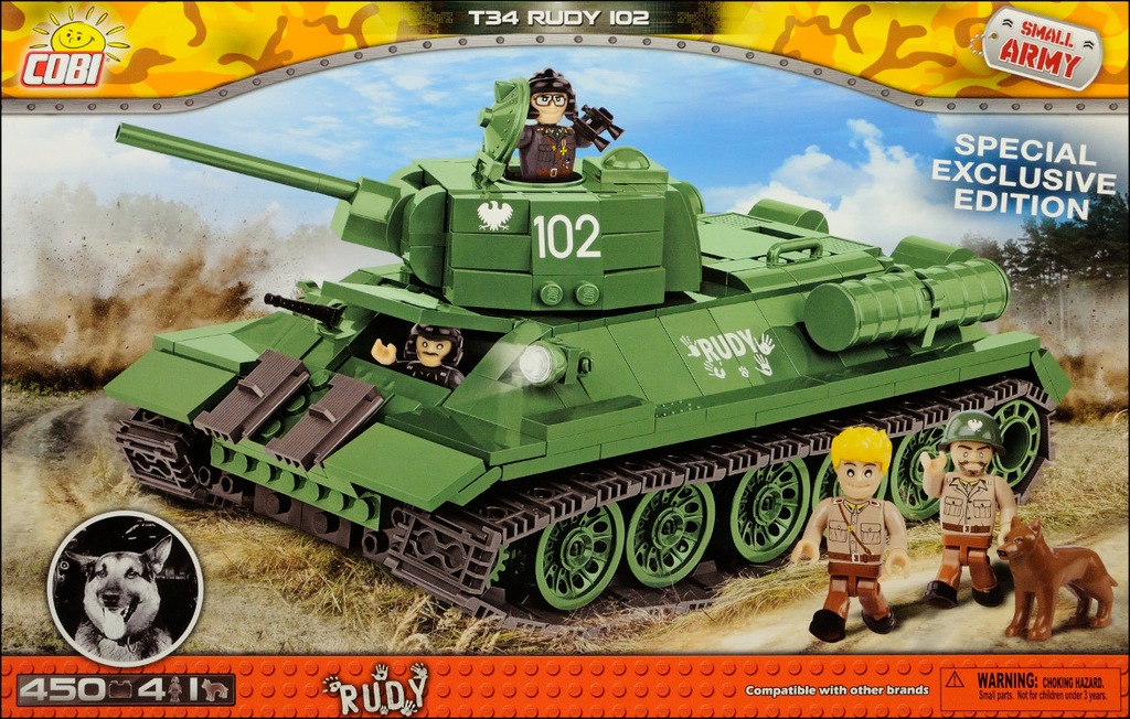 COBI T-34 Rudy 102 (2652) - 450 elem. - 7164357253 - oficjalne archiwum ...