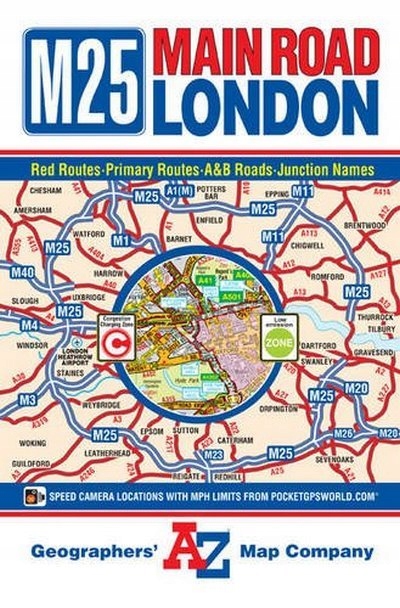 M25 Main Road Map of London (A-Z Road Map) COMPANY - 7675332355 ...
