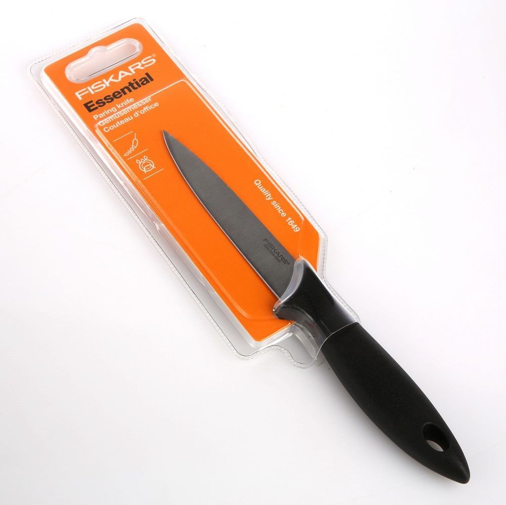 FISKARS ESSENTIAL NÓŻ DO OBIERANIA 11 CM 1023778 - 7260482556 - oficjalne archiwum Allegro