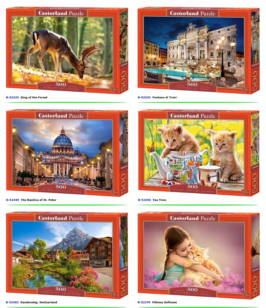 CASTORLAND Puzzle 500 elementów CAS002 - 7372365180 - oficjalne ...
