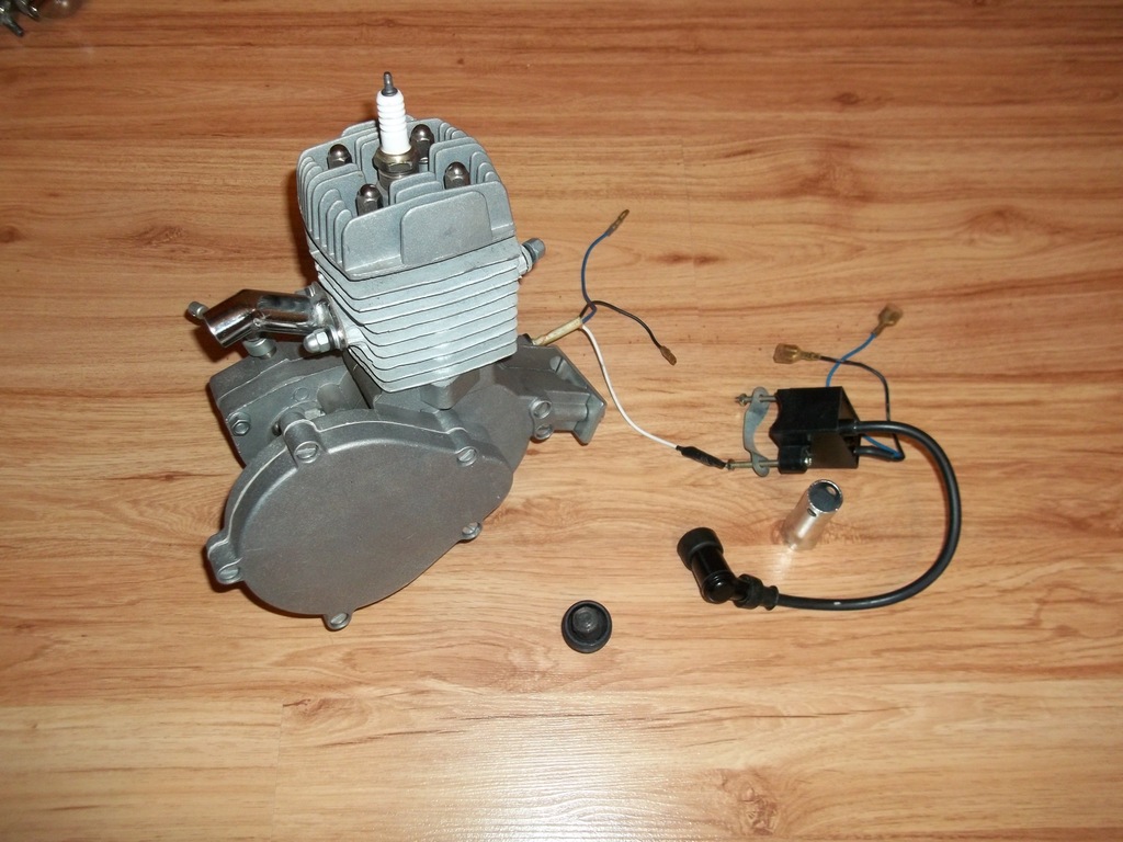 Silnik spalinowy do roweru 50cc kompletny zestaw - 7242040950 - oficjalne archiwum Allegro