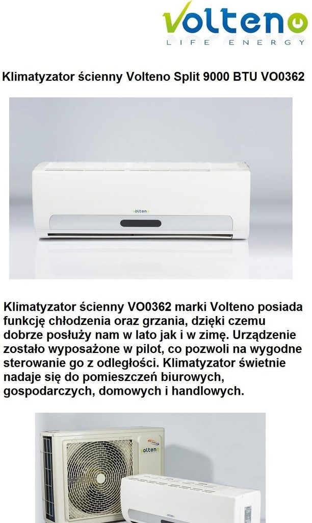 Klimatyzator ścienny split pokojowy 2,5 kW - 7296699774 - oficjalne ... Klimatyzator ścienny split pokojowy 2,5 kW - 7296699774 - oficjalne ...
