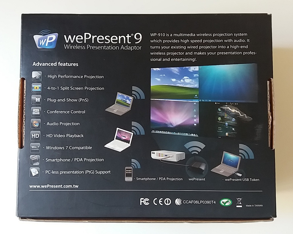 ADAPTER WIFI DO PRZESYŁU OBRAZU AWIND wePresent 9 - 7383738445 ...