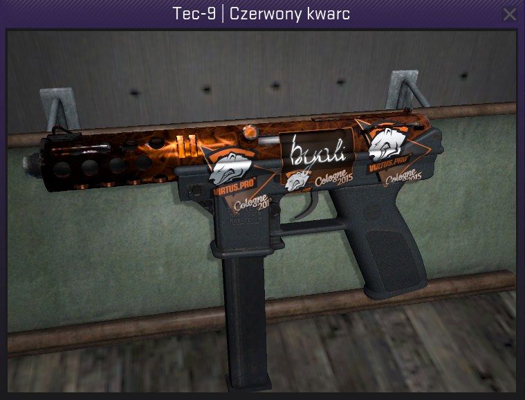 TEC-9 CZERWONY KWARC RED QUARTZ 4xVIRTUS FN - 7046614423 - oficjalne ...