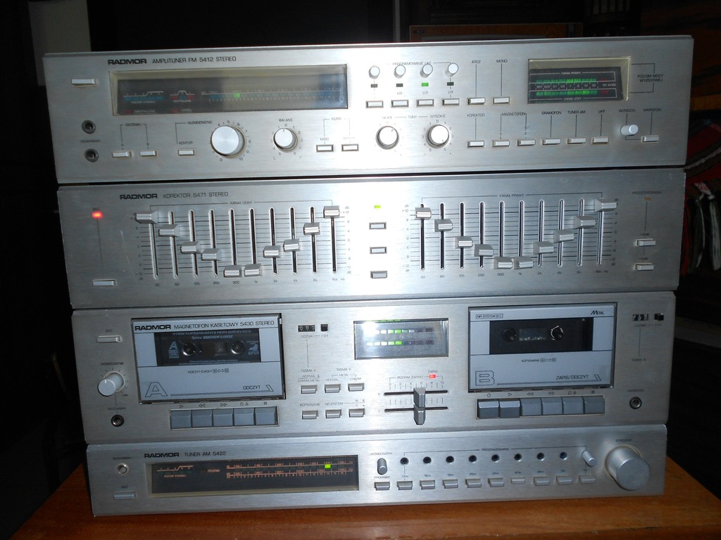 Wieża RADMOR STEREO HI-FI 100 % sprawna Czasy PRL - 7754924479 ...