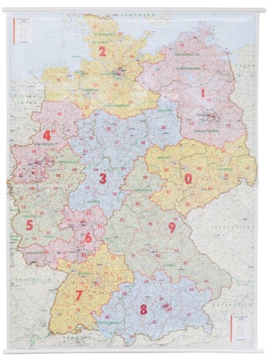 NIEMCY DUŻA MAPA ŚCIENNA KODOWA - KODY POCZTOWE - 429,90 zł - Allegro ... NIEMCY DUŻA MAPA ŚCIENNA KODOWA - KODY POCZTOWE - 429,90 zł - Allegro ...